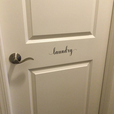 Laundry Door Decal Vinyl Decal for Laundry Room Door or Wall Vinyl ...