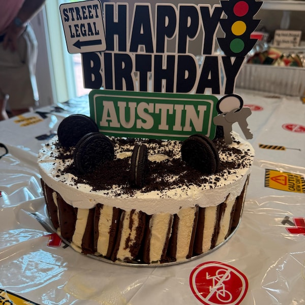 Driver License Birthday Banner ,road Signs ,road Sign Birthday , Road ...