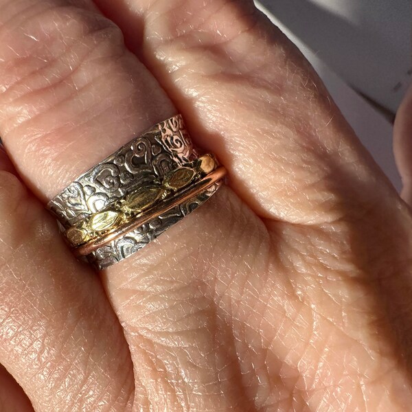 Stackable Ring, Twisted Band Ring, Handmade Ring, Women Ring, 925 ...