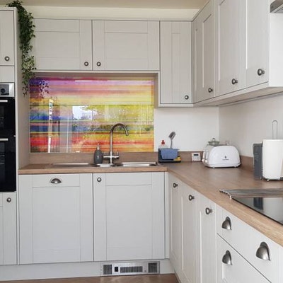 Glass Splashback Kitchen ANY SIZE or Bespoke Stove Backsplash - Etsy