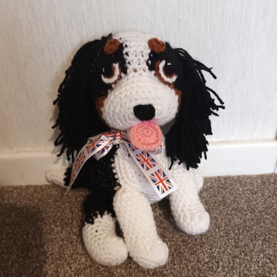 Сavalier King Charles Spaniel, Crochet Dog Pattern, Cocker Spaniel ...