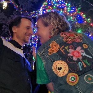 Boho Patched Up-cycled 7/8 Denim 'nas' Size 8 Hippie | Etsy