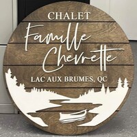 Cottage Sign, Personalized Custom Wood Sign, 3D Sign, Cottage Gift ...