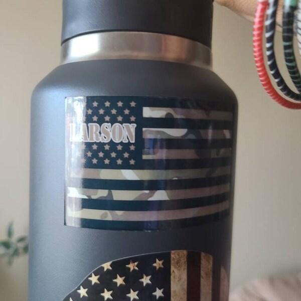 Multicam American Flag Sticker, Multicam Sticker, Military Stickers ...