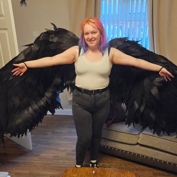 White With Gold Wings for Dance, Moving Wings, Angel Wings Costume ...