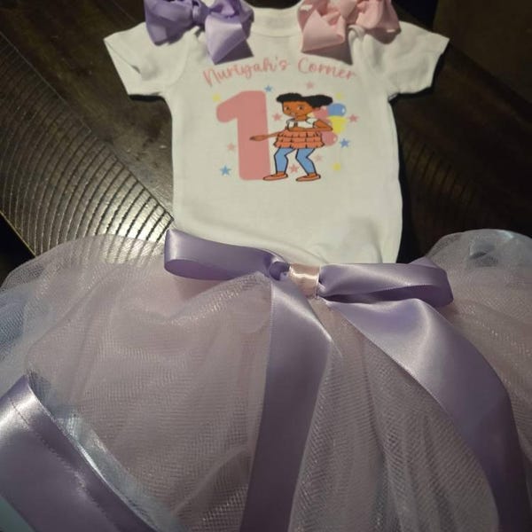 Boss Baby Birthday Tutu Outfit: Custom Name, Black & Pink Tutu Set - Etsy