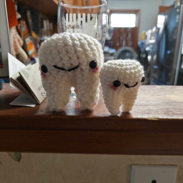 Amigurumi Molar Crochet ENGLISH PATTERN, PDF, Tooth Amigurumi Pattern ...