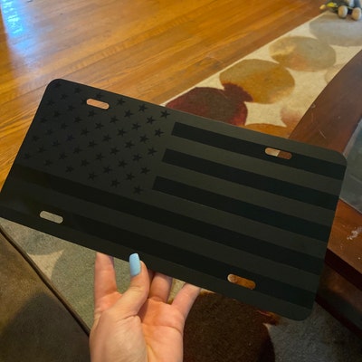 American Flag License Plate, Flag Front License Plate, Aluminum Plate ...