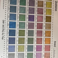 Derwent Chromaflow 150 Swatch Chart for Colored Pencil Set | DIY ...