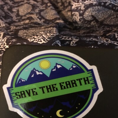Save the Earth Sticker, Earth Sticker,climate Change Sticker, Earth Day ...