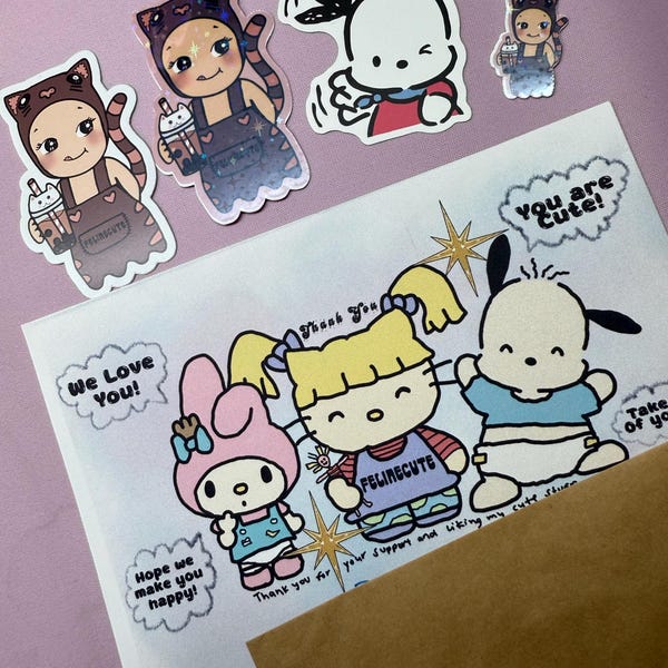 Soju Baby Cat Sticker Angel Vinyl - Etsy