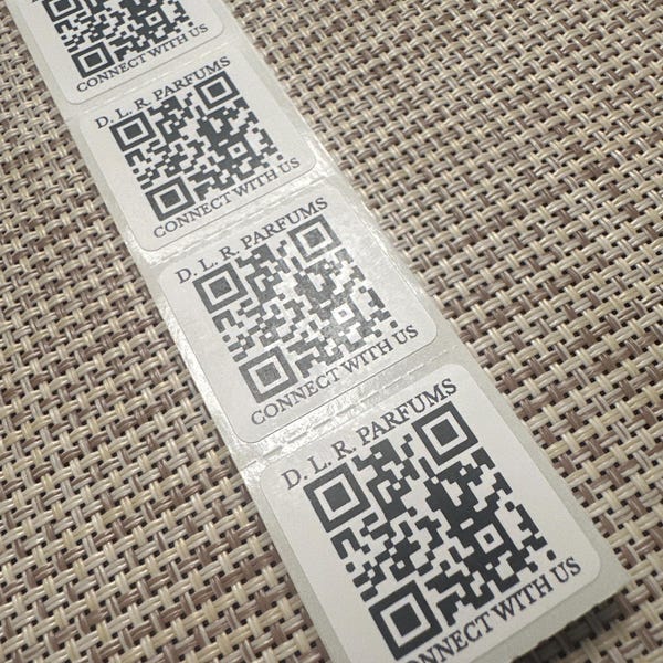 Custom QR Code Scan to Reorder Labels Large 1.25" X 2.25" Stickers ...