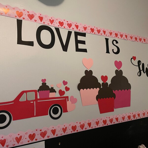 Teachers School Bulletin Board Cutouts DIY Kit "love is Sweet ...