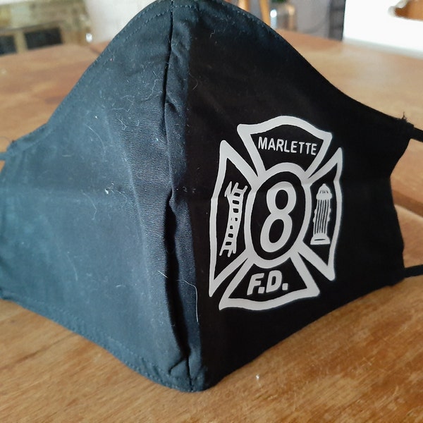 Custom Made to Order Firefighter Face Mask - Etsy