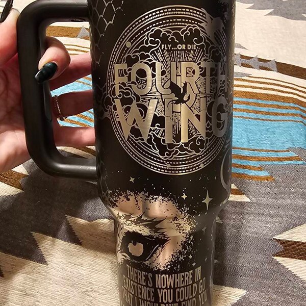 40oz 30oz Stanley Tumbler, Fourth Wing Tumbler, Book Tumbler, Laser ...