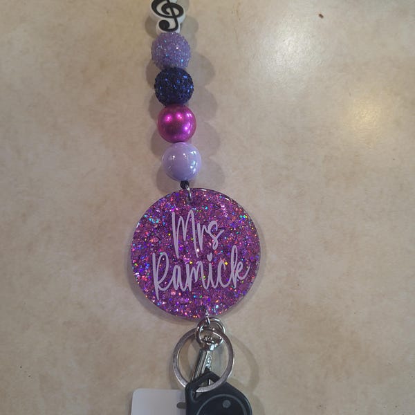 Personalized Teacher Rainbow Lanyard; School Themed Rainbow Lanyard - Etsy