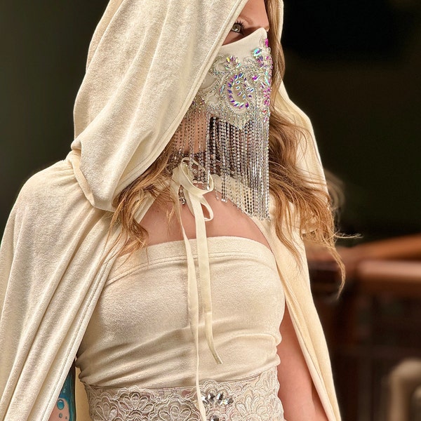Rhinestone Face Mask Applique | Diamond Face Mask DIY Applique | BO-48 ...
