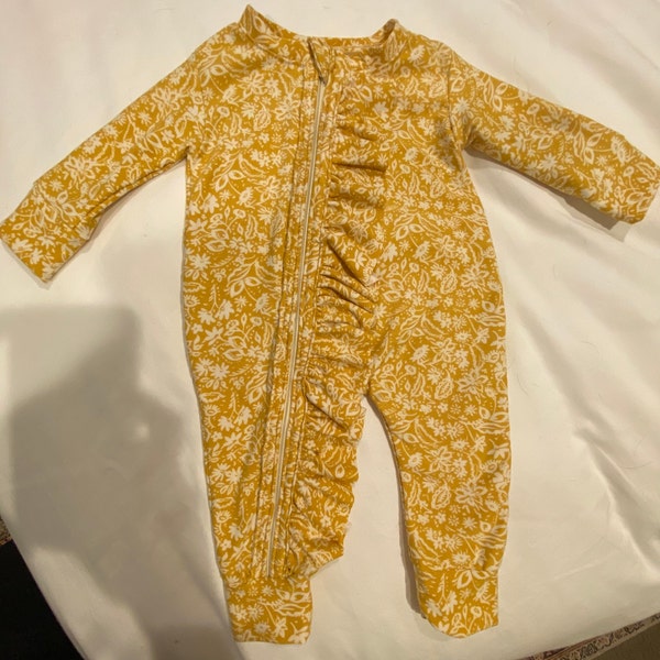 Ruffle Zip Sleeper PDF Sewing Pattern | A4 A0 Projector Formats | Baby ...