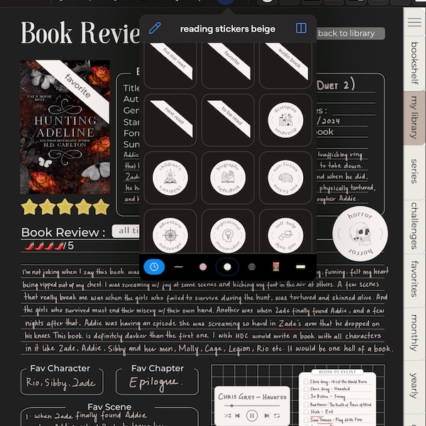 Digital Student Stickers | 810 Aesthetic Stickers for Goodnotes ...