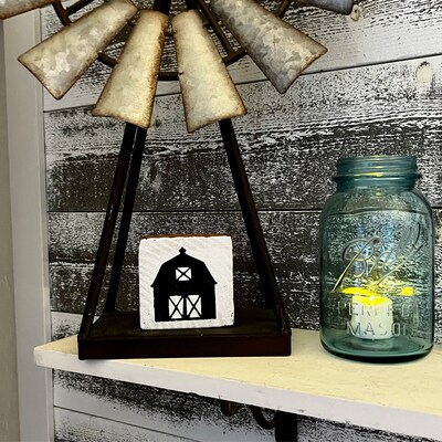 Farmhouse Tags, Farmhouse Tags Decor, Shabby Chic Decor, Tiered Tray ...