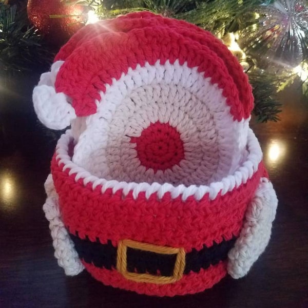 Crochet Pattern Santa Coaster With Basket, English (US Terms ...