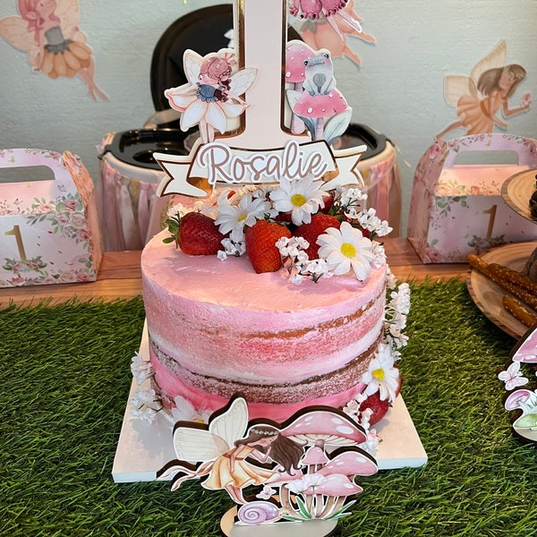 Fairy Cake Topper | Fairy First Birthday Cake Topper| Fairy Birthday ...