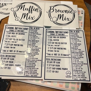 Printable Muffin Mix PDF / SVG / JPG Craftologist Homemade - Etsy