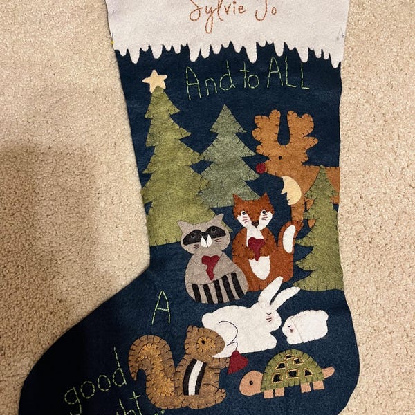 DIY KIT Yuletide From the Yukon Stocking Christmas Stocking by ...