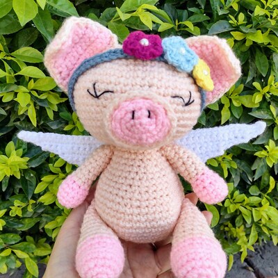 Amigurumi Crochet Pattern Pippa the Pig Angel ENGLISH ONLY - Etsy