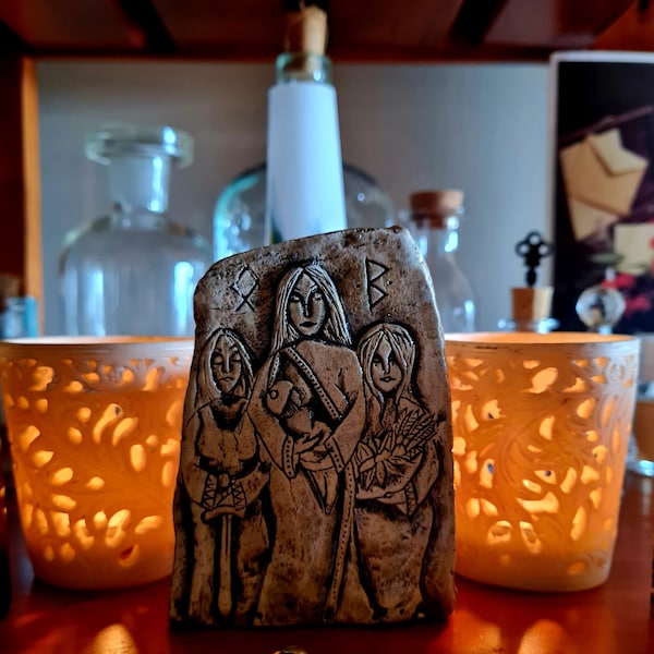 The Disir Statue: Handmade Norse/viking Goddesses, Ancestor Spirit - Etsy