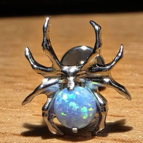 Watergrass Agate Eyebrow Jewelry G23 Eyebrow Piercing Jewelry Curved ...