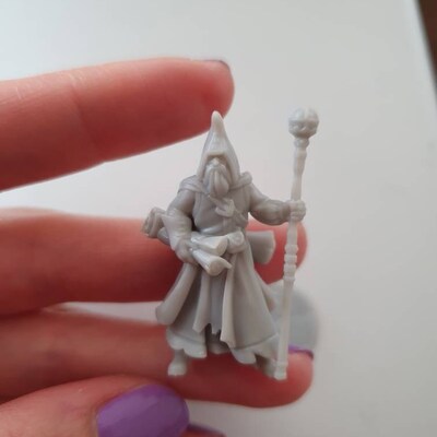 Elf Archmage Miniature Warlock Mini Dungeons and Dragons Mini RPG ...