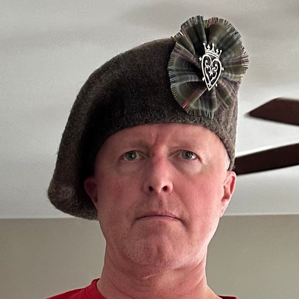 Outlander Scottish Tam Bonnet, NEW COLORS, Hand Knit Felted Highlands ...