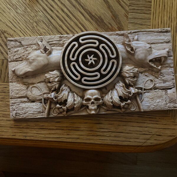 Hecate Sign Greek Goddess, Hexe for Pagan Home Altar, Hecate Key - Etsy