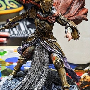 Vampire Blood Knight on Foot 28mm, 32mm, 75mm Scale Resin Miniature ...