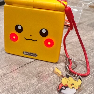 Pikachu cheekachu Custom Gameboy Advance SP Bundle W/ IPS V2 Screen ...