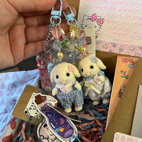 Calico Critters Flora Rabbits Handmade Keychains - Unique Collectible ...