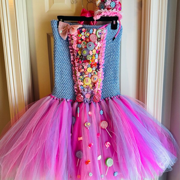 Pink Candy Queen Princess Candyland Sweets Costume Onederful Two Sweet ...