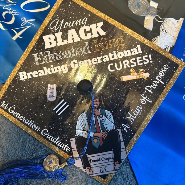 Graduation Cap Topper Label/ Esthetician/ Brow Specialist/ Beauty - Etsy