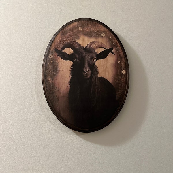 Black Phillip Goat Victorian Wall Art Vintage Style Animal Wall Art ...