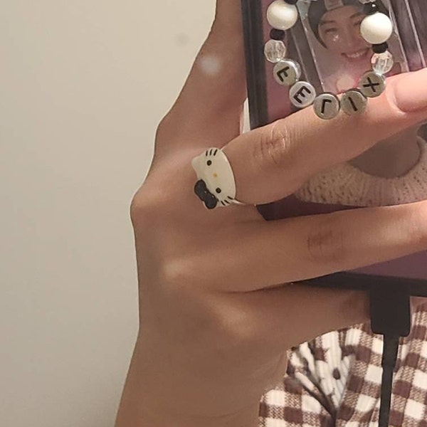 Y2K Clear Transparent Chunky Rings Acrylic Ring, Plastic Ring, Glitter ...