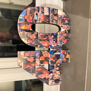 Acrylic Photo Number, Photo Collage, Birthday Gift, Photo Gift, Photo ...