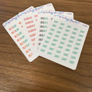 Cell Phone Payment Stickers. Different Color Options. Keep | Etsy