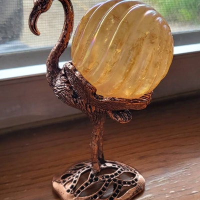 Beautiful Driftwood DOUBLE Sphere Stand Crystal Sphere Holder Ornate ...