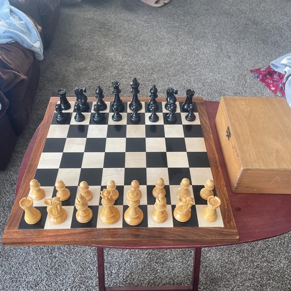 Chess Set | Rio Staunton Series Ebony Luxury Chess Pieces King 4" With ...