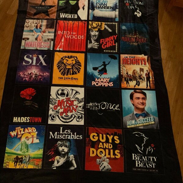 Musical Theatre Tribute Art- CUSTOM BROADWAY POSTER - 16 Shows Broadway ...