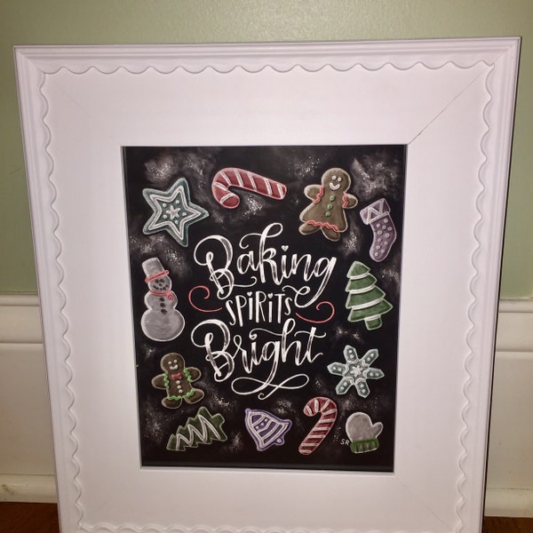 Christmas Cookie Exchange, Holiday Decor, Baking Spirits Bright ...