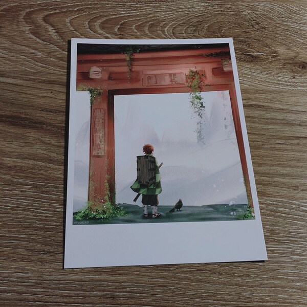 Aesthetic Anime Postcard Prints: Anime Prints, Minimalist Art Prints - Etsy