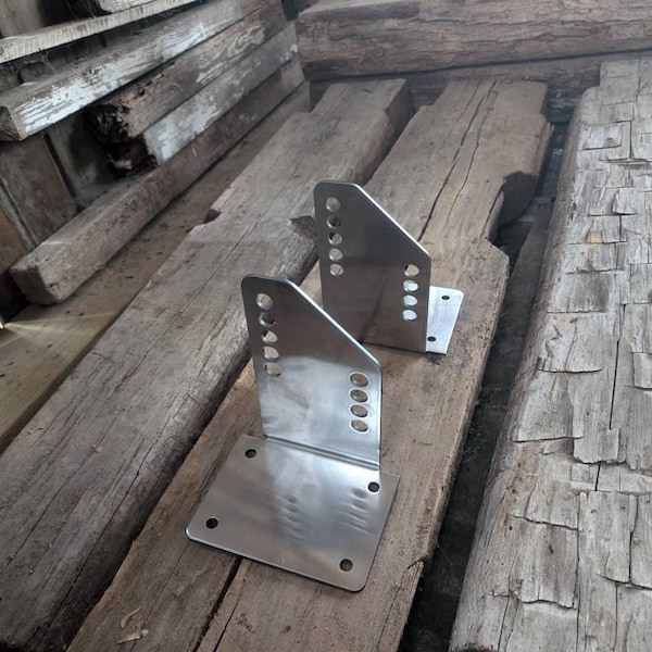 Universal Floating Stair Brackets Weld on Mono Stringer Steps ...