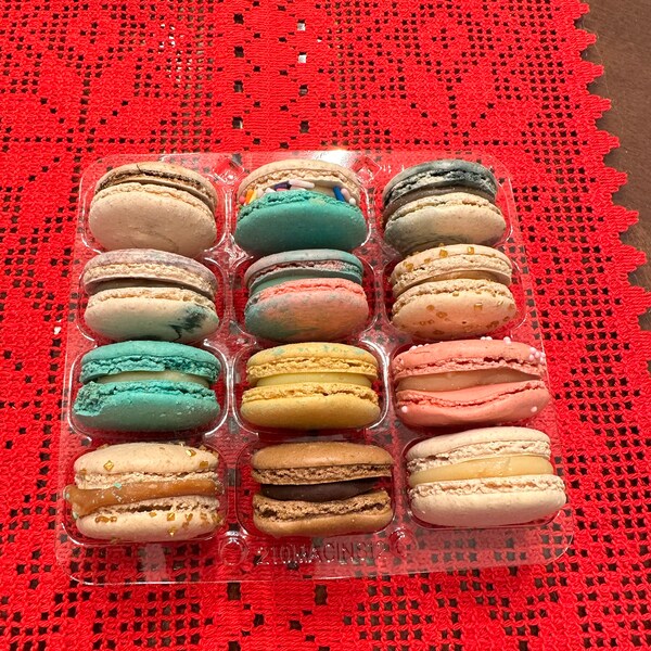 12 French Macaron Box - Assorted/choose Your Flavor in Notes - Spring ...